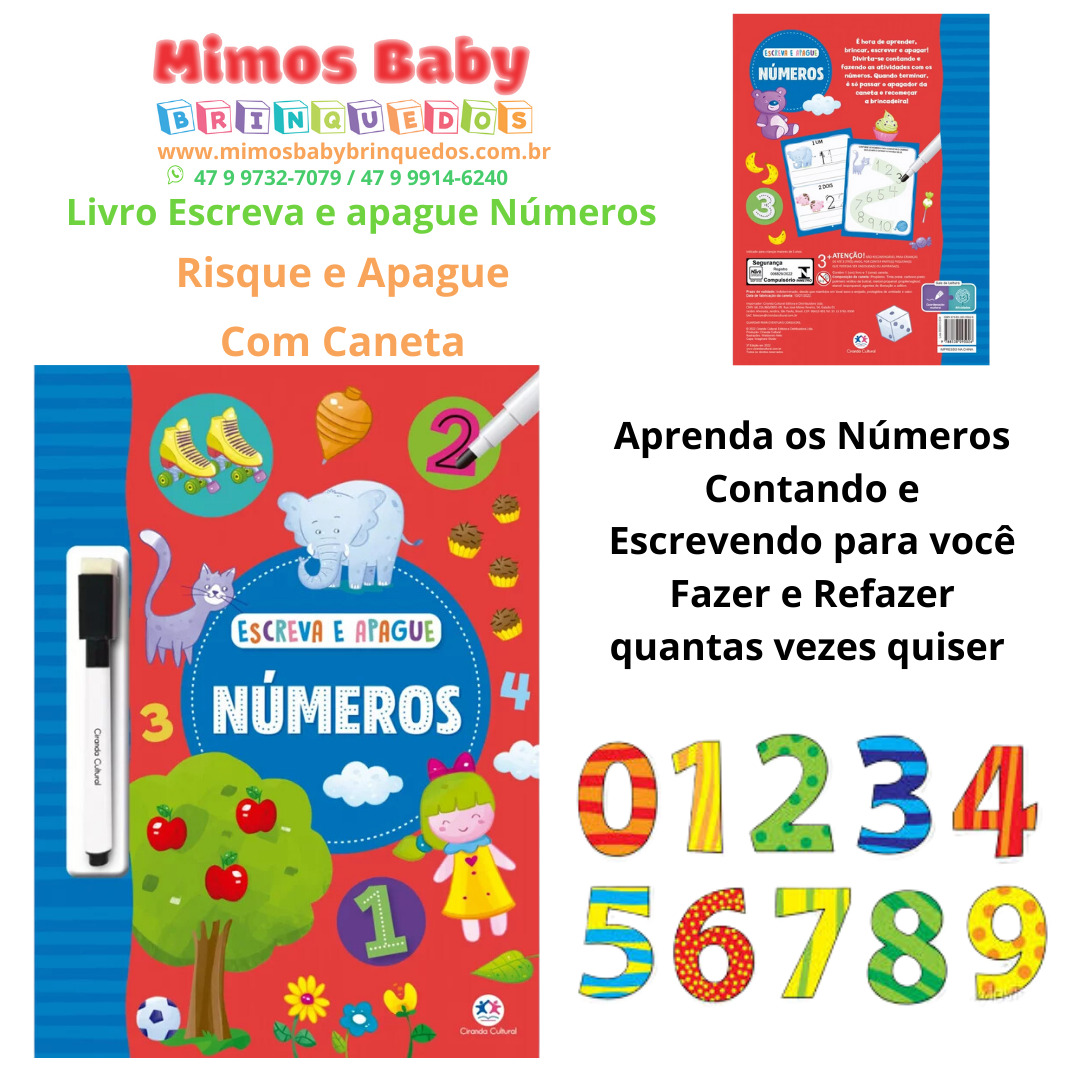 Livro Escreva e apague Números Risque e Apague Com Caneta – Maior Loja ... Livro Escreva e apague Números Risque e Apague Com Caneta – Maior Loja ...